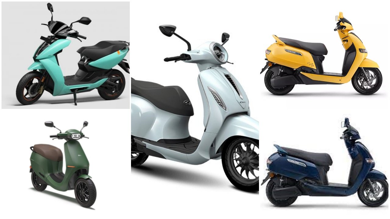 Top five electric scooters in India based on their performance ...