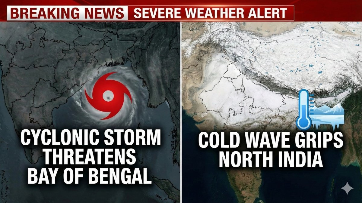 IMD Weather Alert: Cyclonic Storm Threatens Bay of Bengal, Cold Wave ...