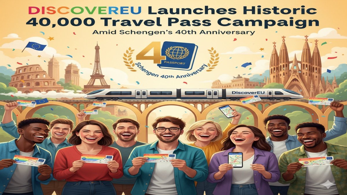 DiscoverEU Launches Historic 40,000 Travel Pass Campaign Amid Schengen ...