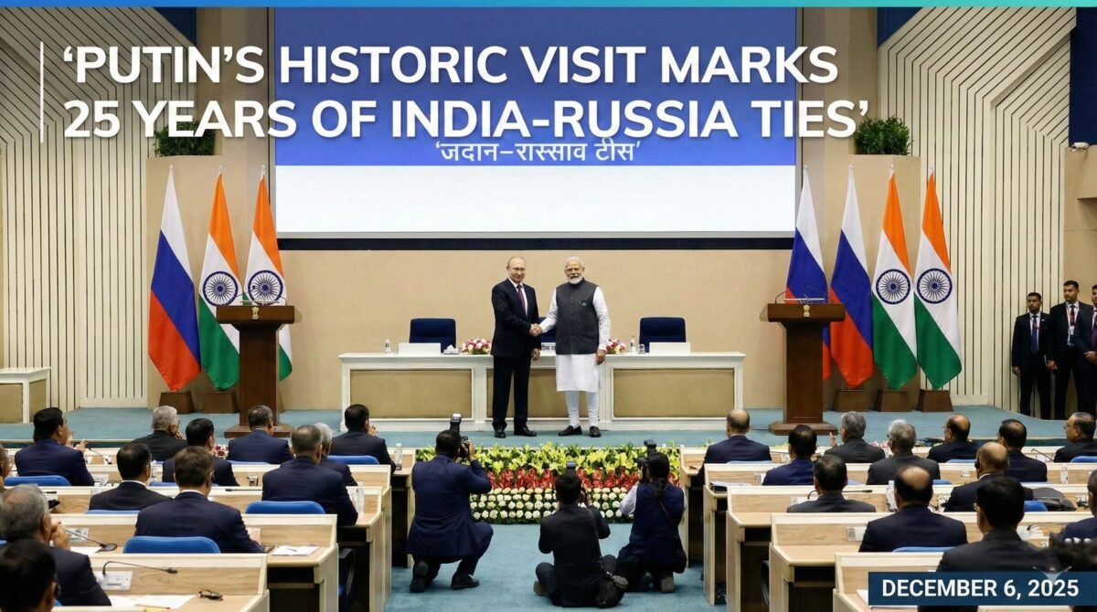 PUTIN’S HISTORIC VISIT MARKS 25 YEARS OF INDIA-RUSSIA TIES, BRINGS ...