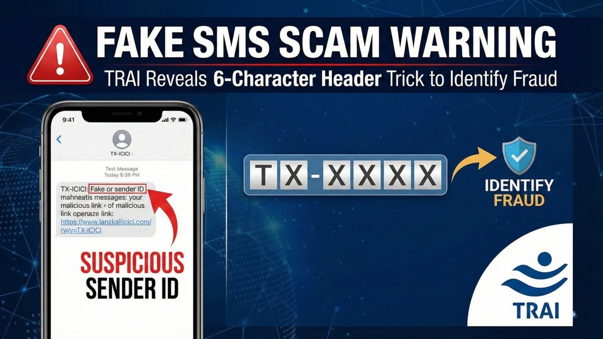 Fake SMS Scam Warning: TRAI Reveals 6-Character Header Trick to ...