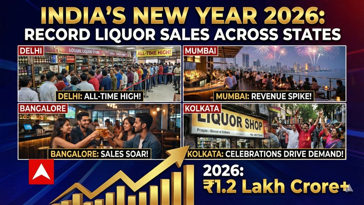India’s New Year 2026: Record Liquor Sales Across States | PalPal News ...