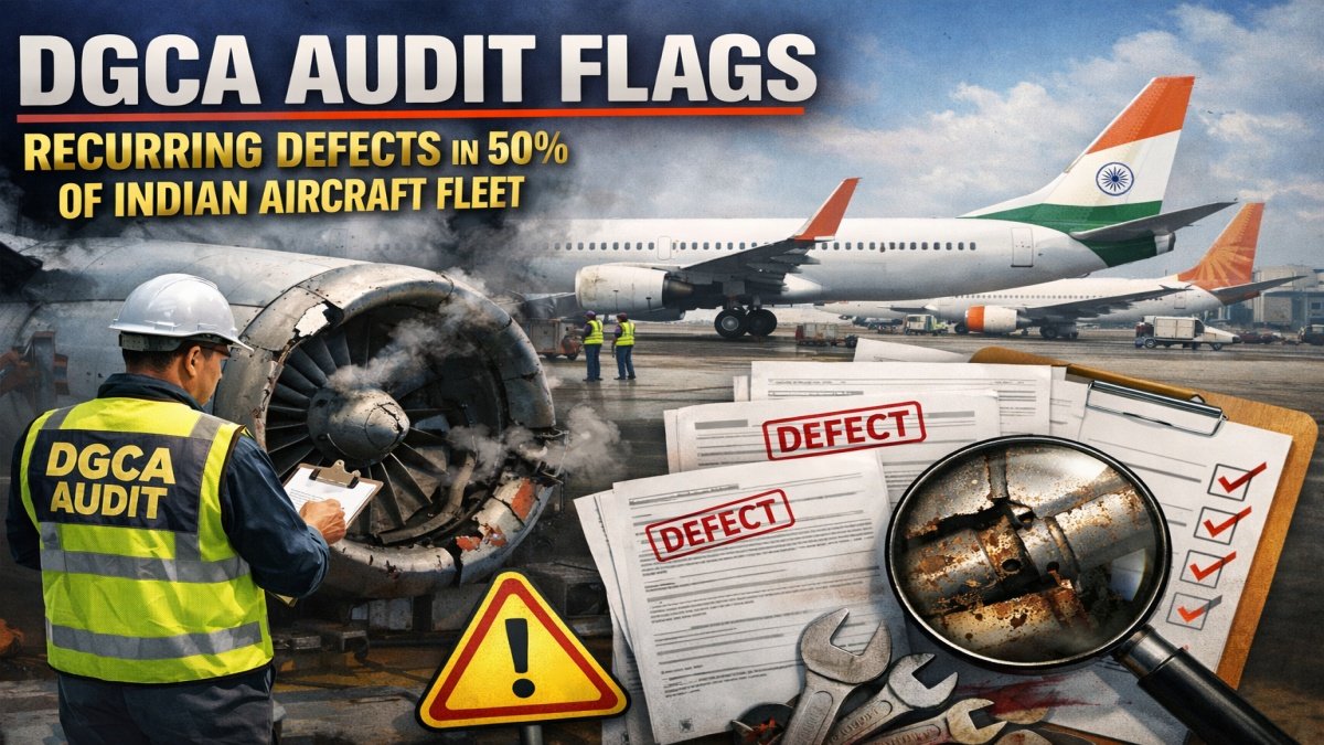 DGCA Audit Flags Recurring Defects in 50% of Indian Aircraft Fleet ...